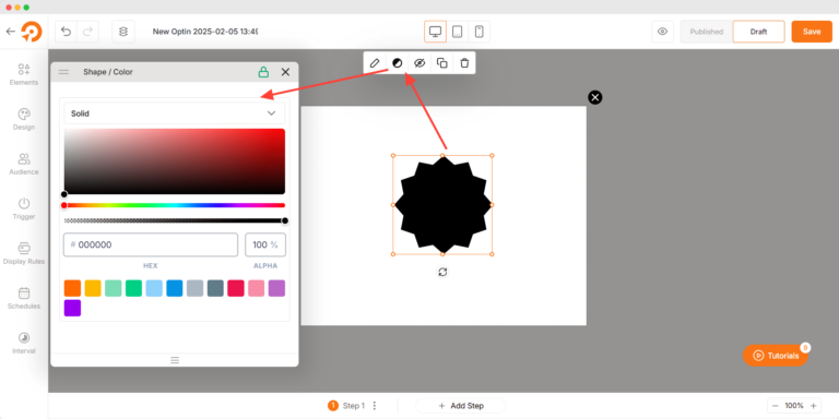 Shape Element - WowOptin