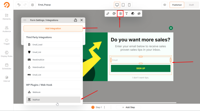 MailPoet Integration - WowOptin