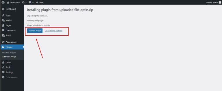 Installation Process - WowOptin