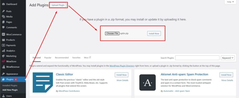 Installation Process - WowOptin